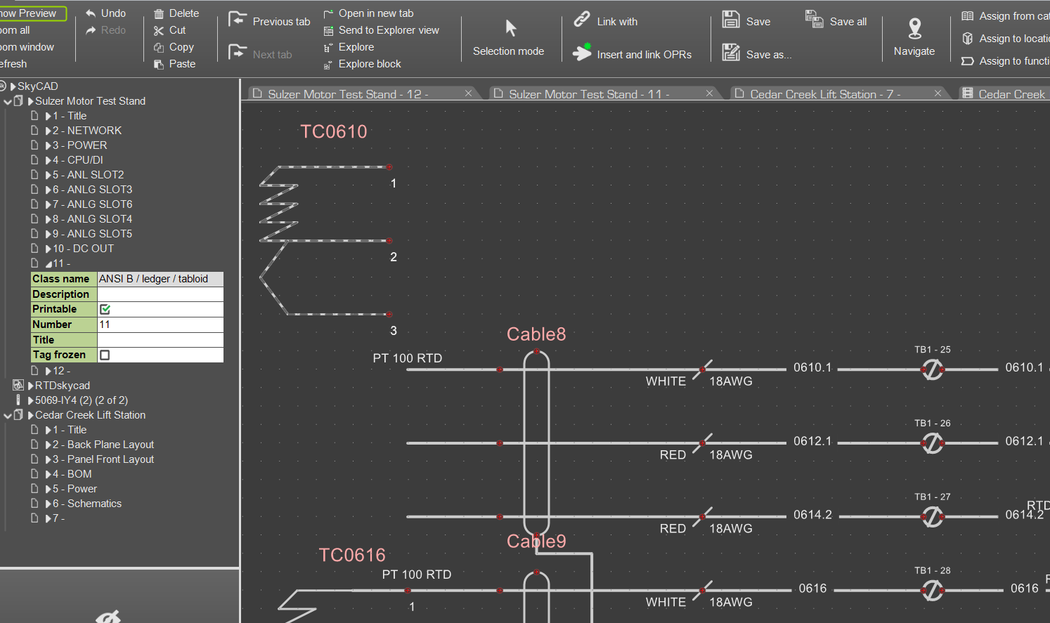 Thermocouple and RTD symbols | SkyCAD - Electrical CAD software