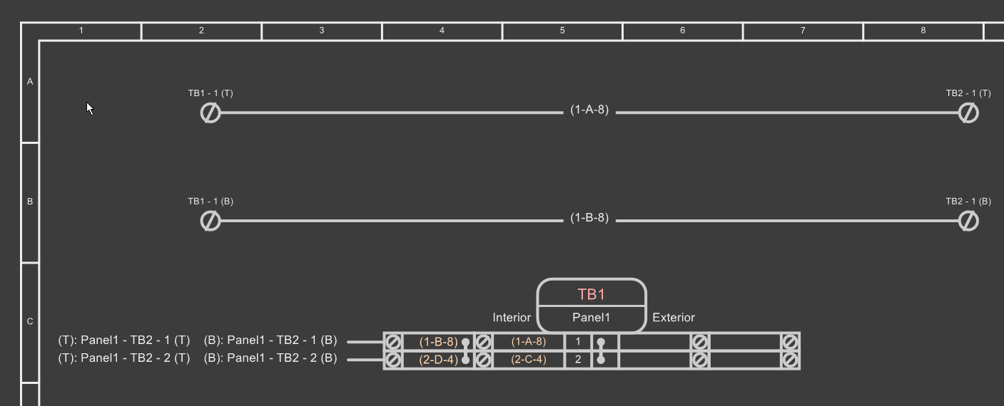 Adding bridges to terminals changes wire numbers | SkyCAD - Electrical ...