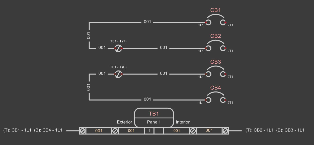 Representing Single Level 4 pole terminals | SkyCAD - Electrical CAD ...