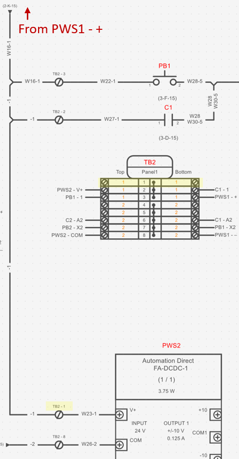 Wire list/schematic agreement with distribution terminals | SkyCAD ...