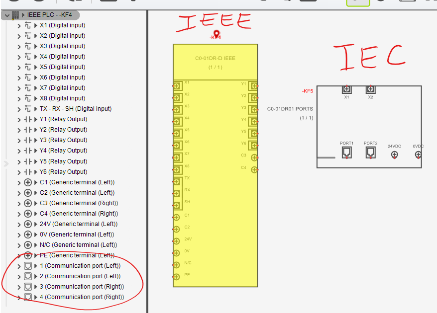 PLC IEC template | SkyCAD - Electrical CAD software