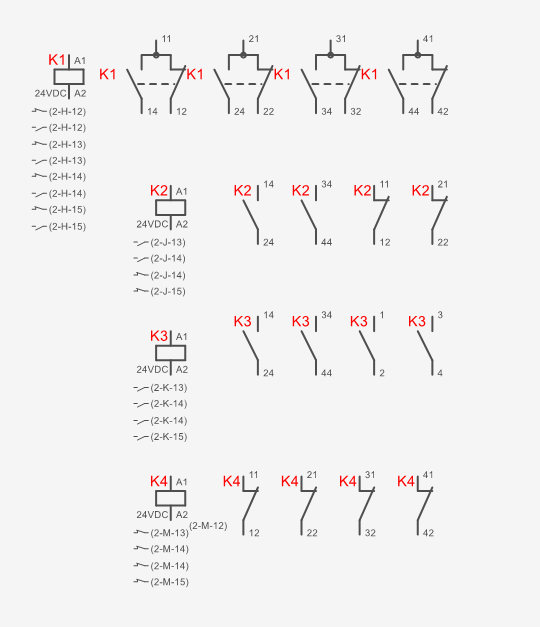 Relay Changeover Symbol options | SkyCAD - Electrical CAD software