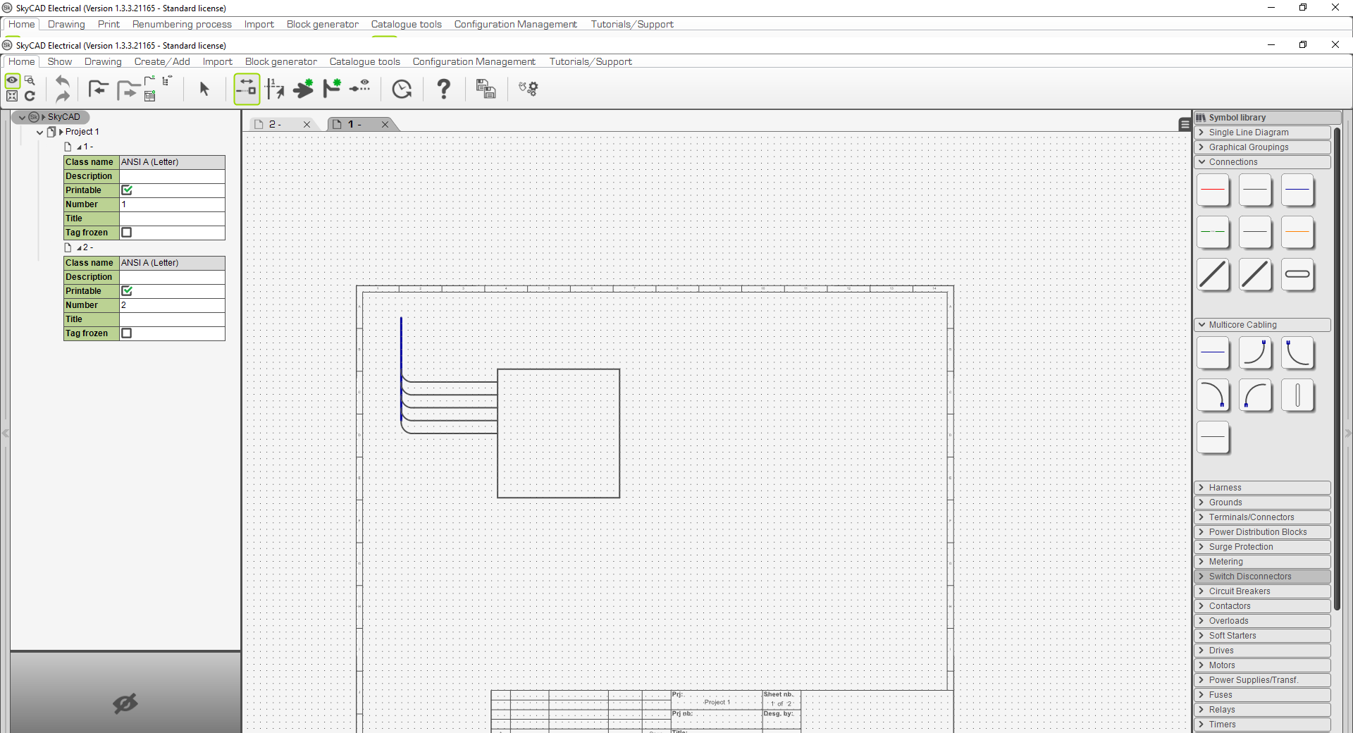 Bug in OPR for multicore cabling | SkyCAD - Electrical CAD software