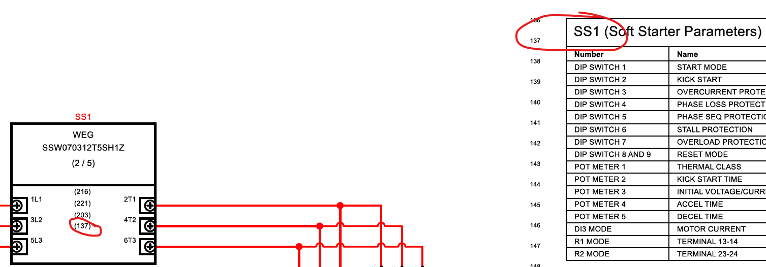 drive parameter table cross reference | SkyCAD - Electrical CAD software