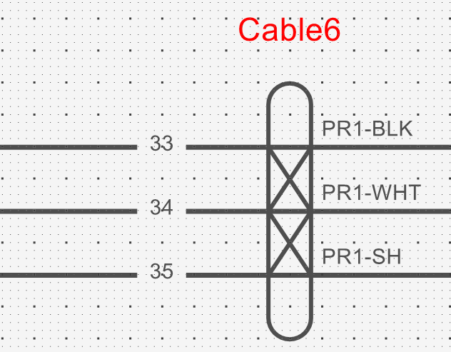 Multicore cable symbol shows X | SkyCAD - Electrical CAD software