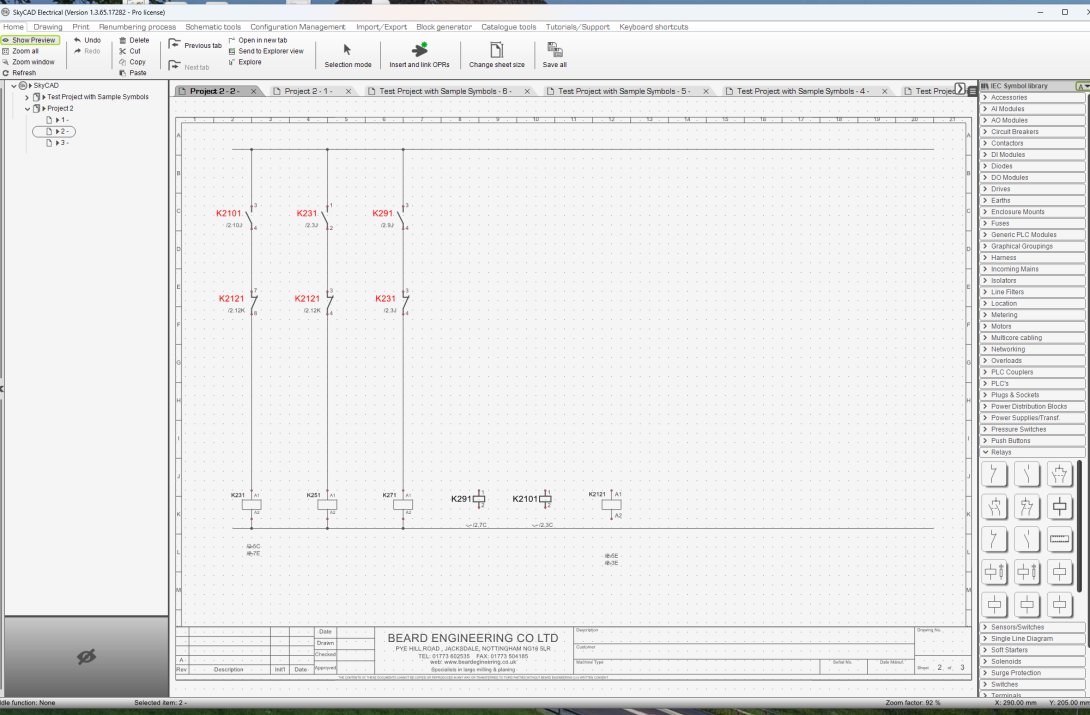 Strange Cross Referencing | SkyCAD - Electrical CAD software