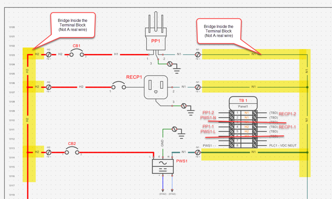 Terminal Strip View Layout Issue | SkyCAD - Electrical CAD software