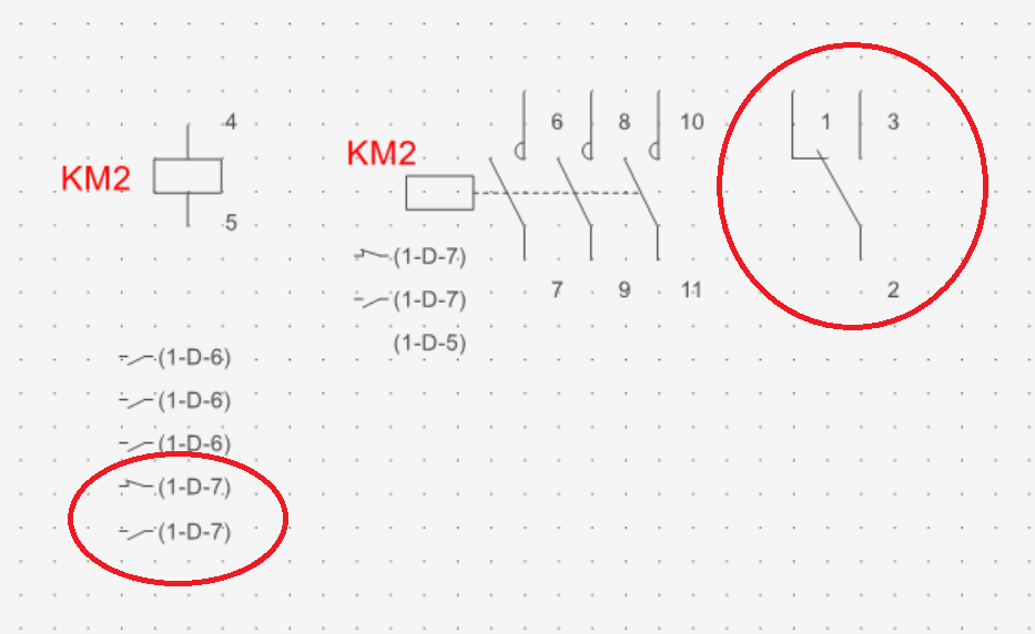 Cross reference contact symbols | SkyCAD - Electrical CAD software
