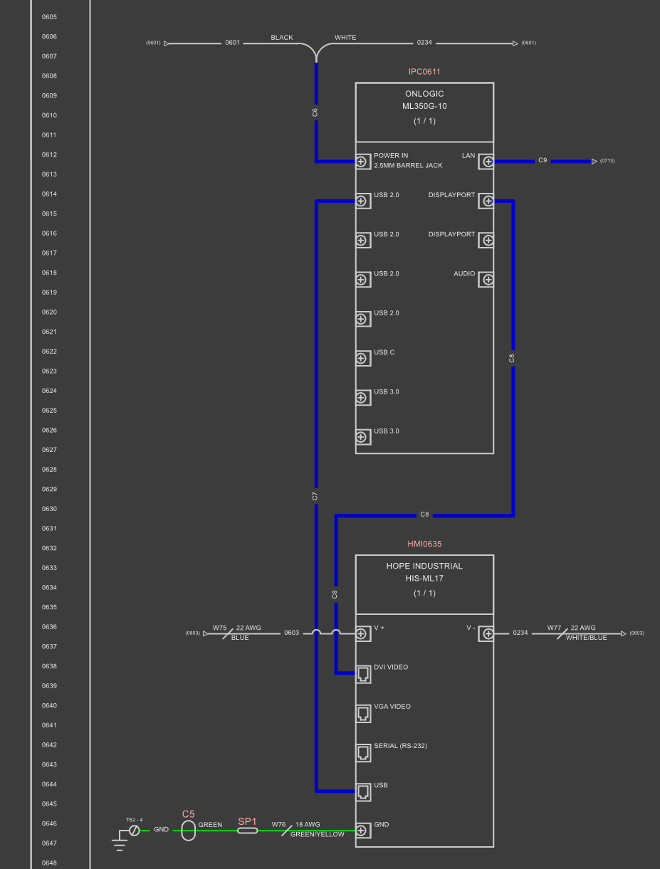Source/Destination for cables with no wires | SkyCAD - Electrical CAD ...