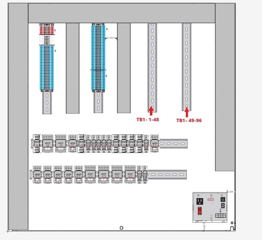 Dividing Long terminal strips on back panel layouts. Is it possible ...