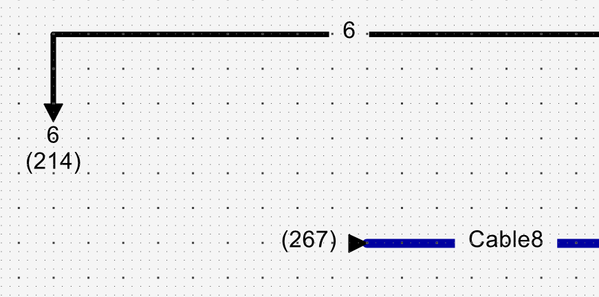 OPR showing cable number | SkyCAD - Electrical CAD software