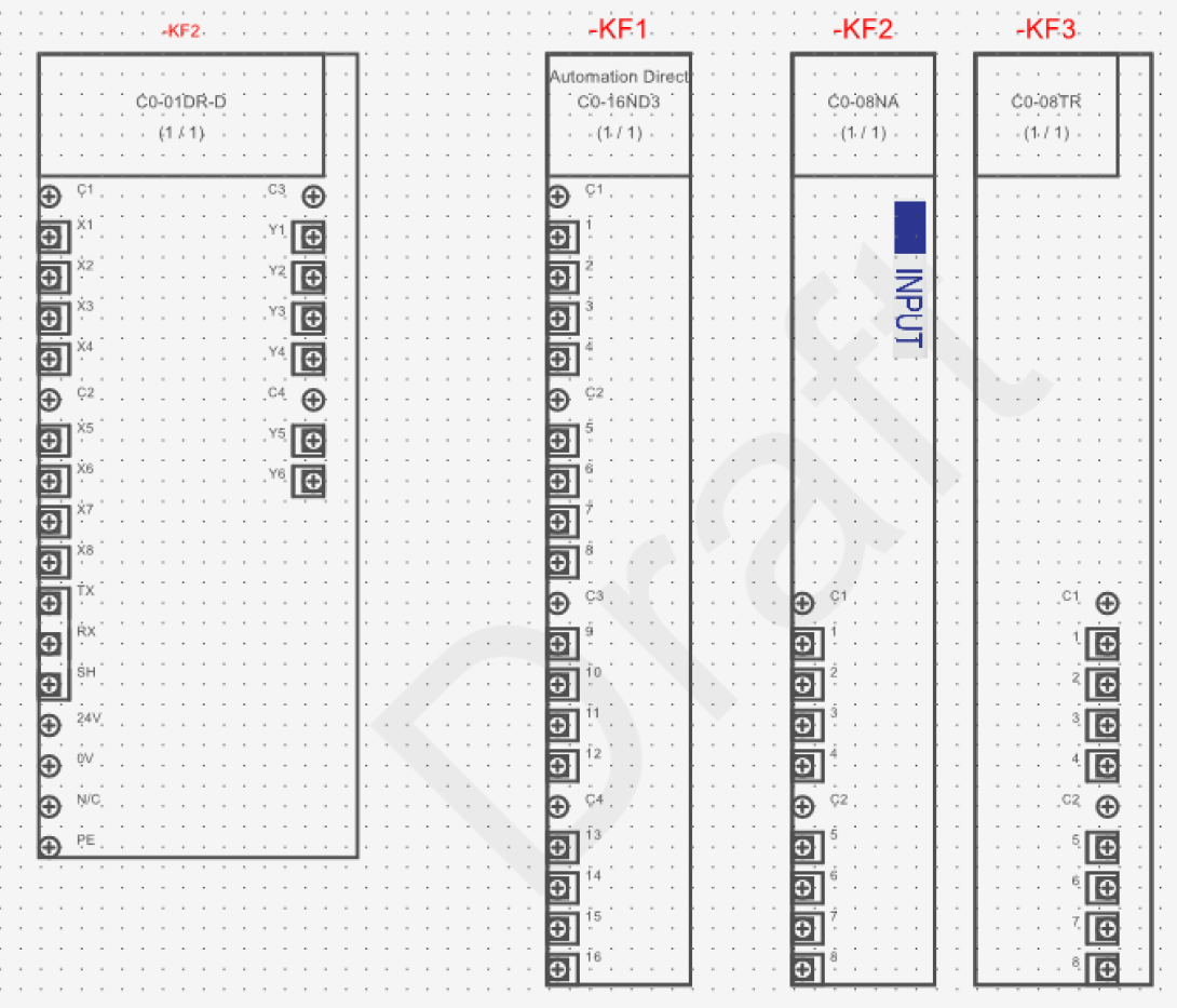 PLC IEC template | SkyCAD - Electrical CAD software