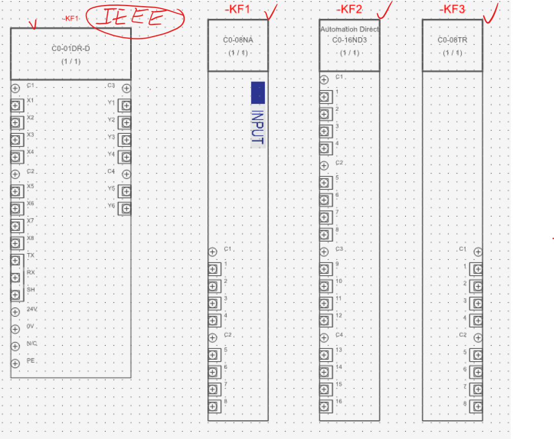 PLC IEC template | SkyCAD - Electrical CAD software