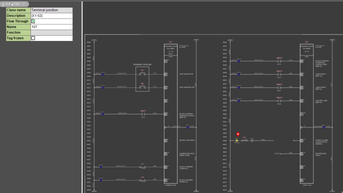 Terminal Description on List and Schematics | SkyCAD - Electrical CAD ...