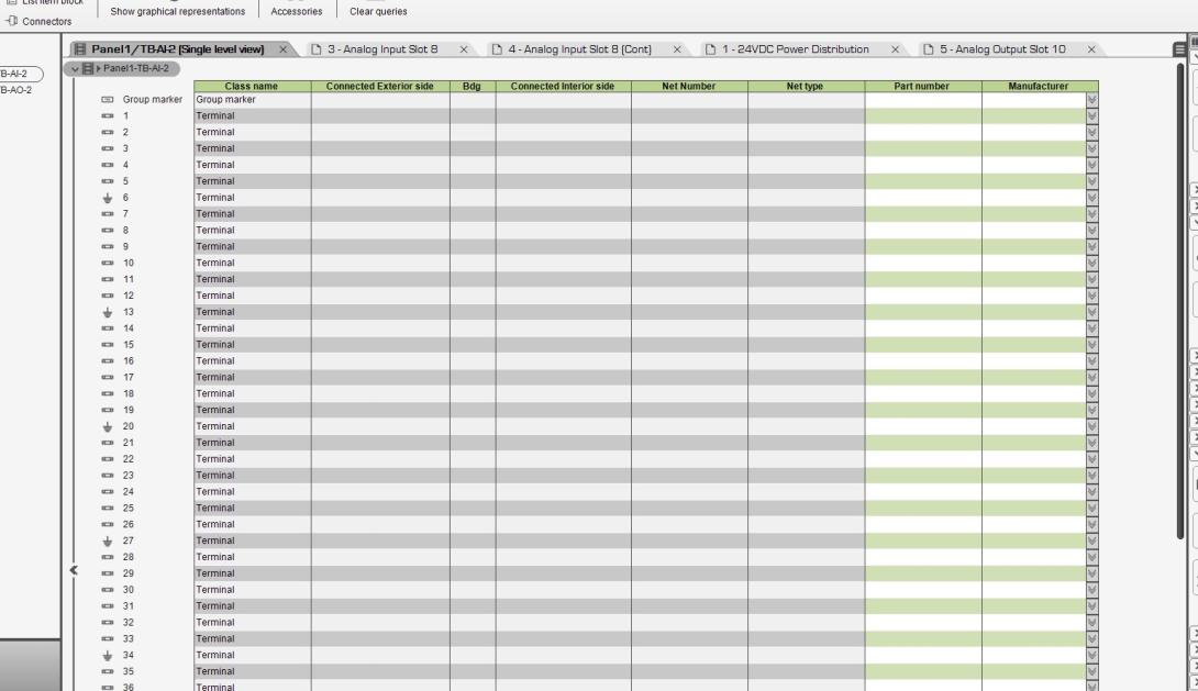 Add terminal from Strip list | SkyCAD - Electrical CAD software