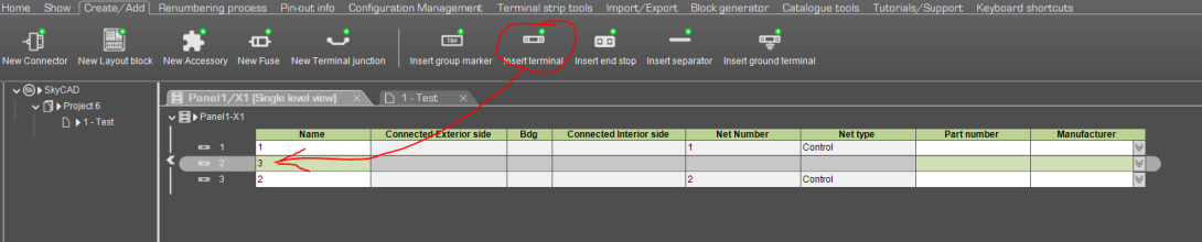 Draw spare terminal from terminal strip to schematic? | SkyCAD ...